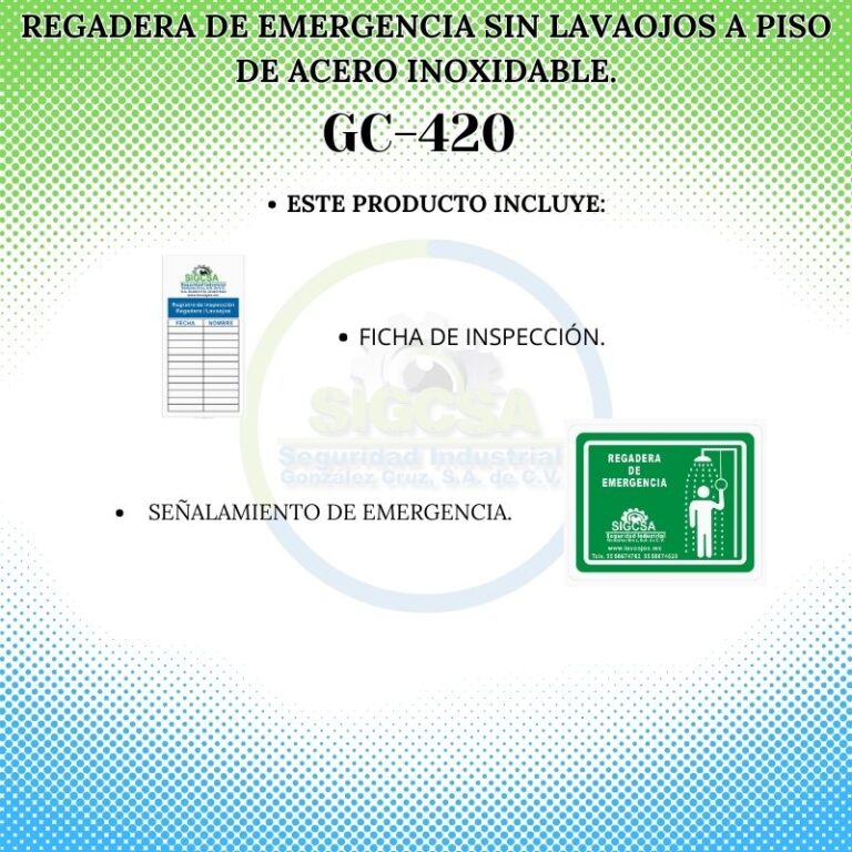 REGADERA A PISO GC-420 - SIGCSA